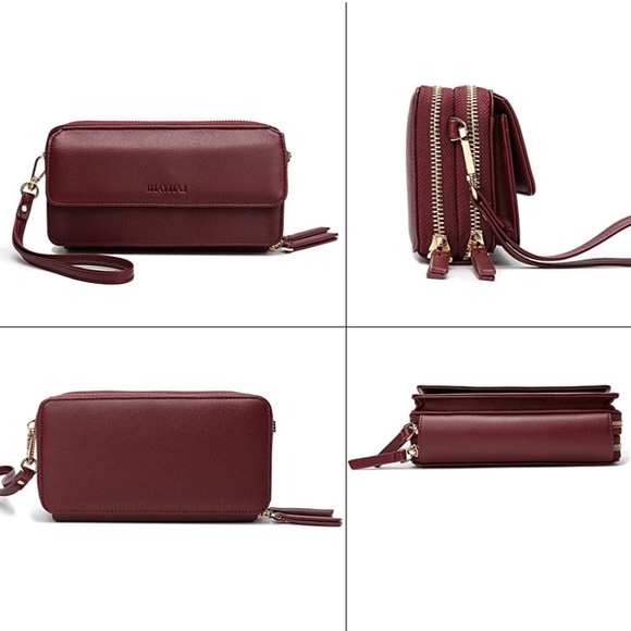 Bags | Women Crossbody Wallet Rfid Blocking Phone Purse Vegan Leather ...